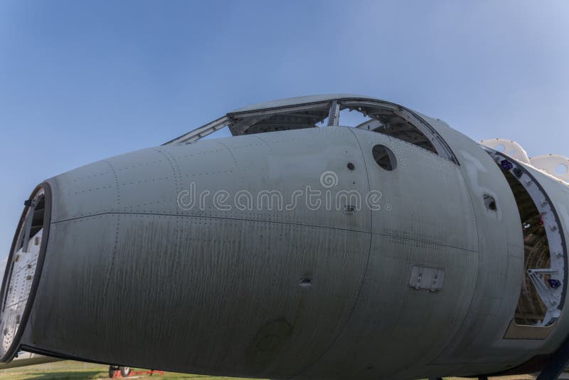 Empty Airplane Airframe / Fuselage Stock Image - Image of airbus ...