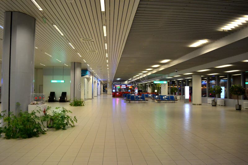 Empty airport hall editorial image. Image of airport - 54639935