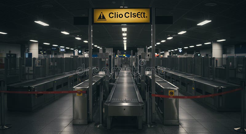 Empty Security Checkpoint Stock Illustrations – 133 Empty Security ...