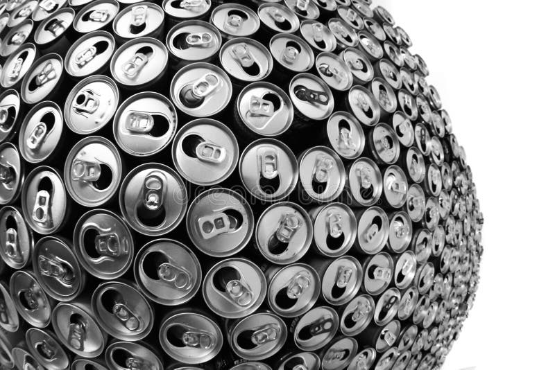 Empty Aluminum Cans Texture Stock Image - Image of background, flat ...