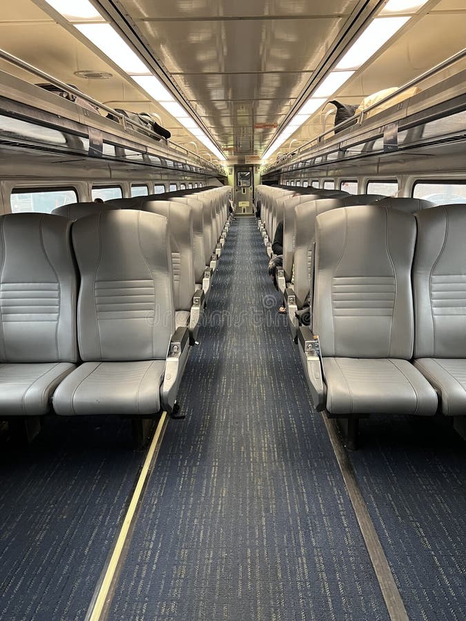 Empty Amtrak Passenger Rail Car Editorial Photo - Image of empty ...