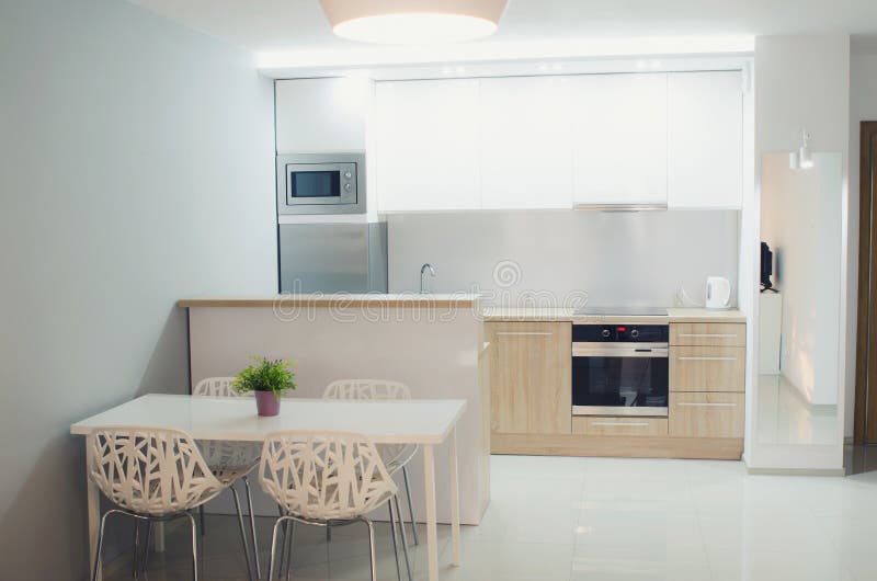 Empty Apartment, Modern Flat Stock Photo - Image of room, modern: 87265062