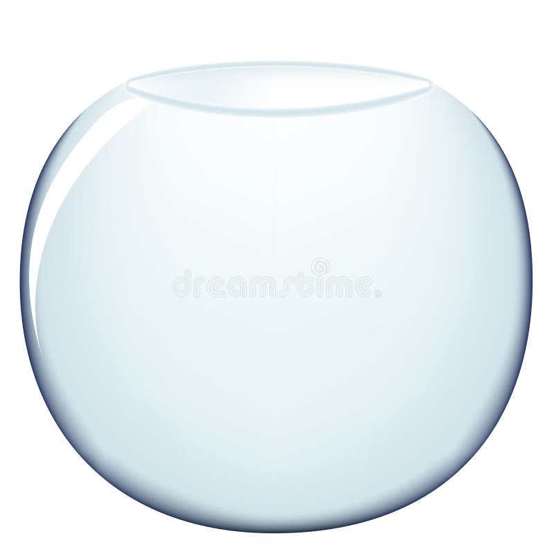 Empty Fishbowl Fish Aquarium Stock Illustration - Illustration of ...