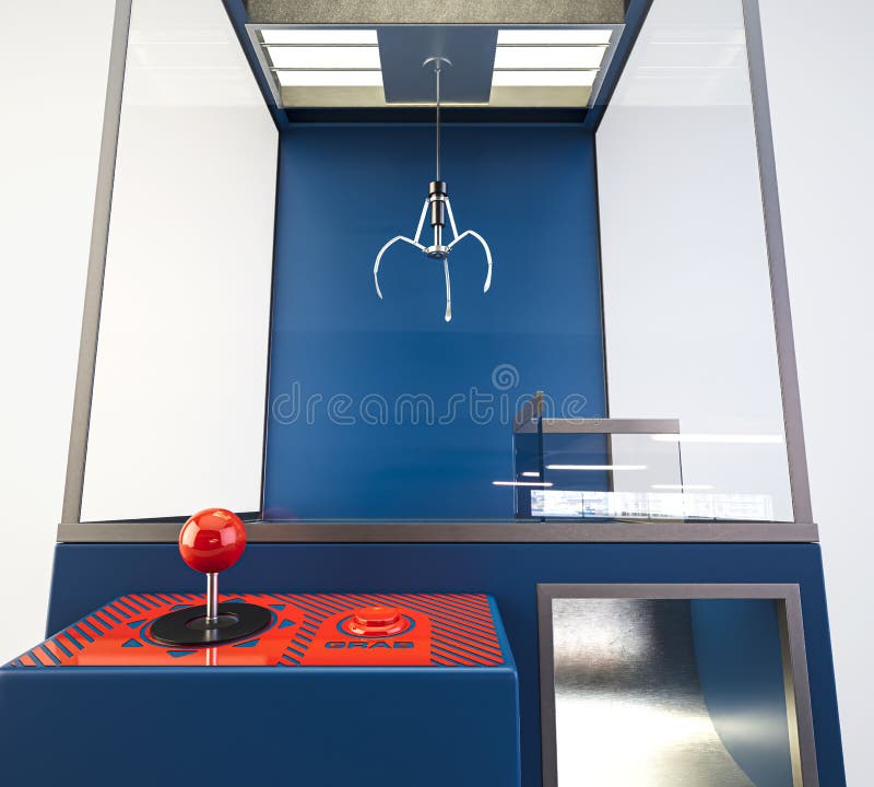 Claw Arcade Game stock illustration. Illustration of casing - 80189083