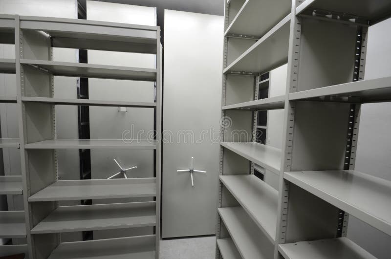 Empty Warehouse, Storage Racks Stock Image - Image of metal, shipping ...