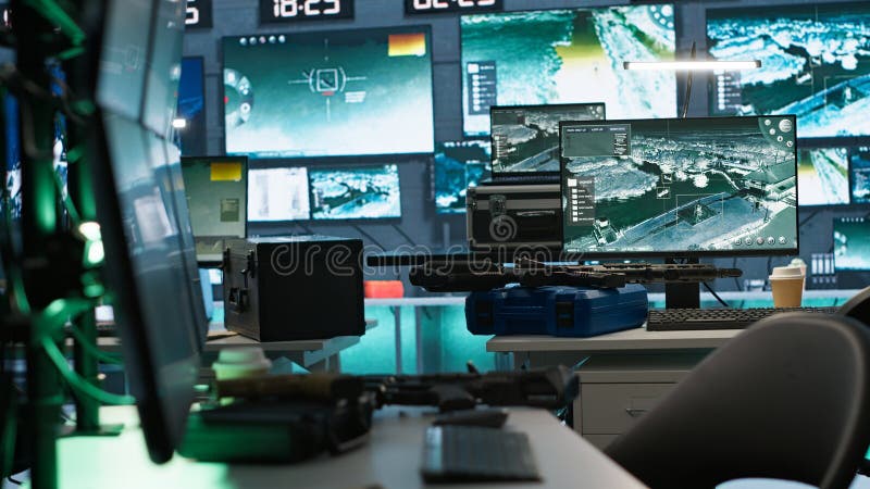 Empty Army Command Center Housing Operational Missile Defense System ...