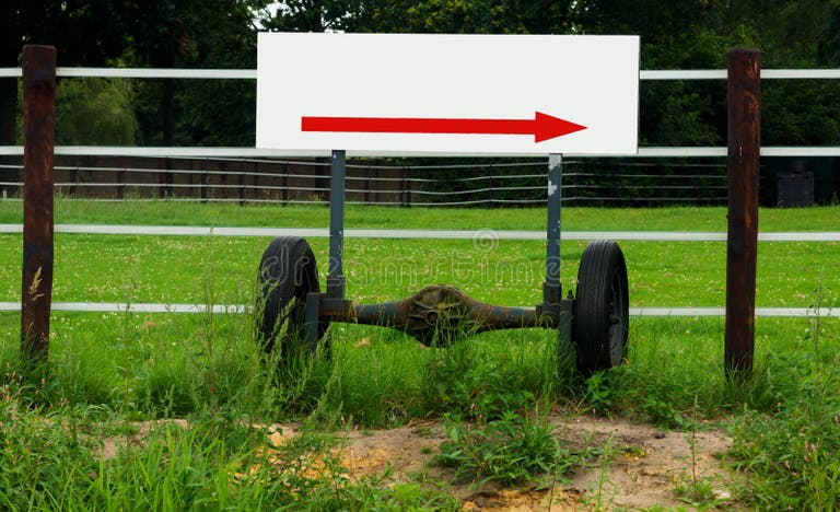 Empty arrow sign stock image. Image of roadsign, arrow - 26067375