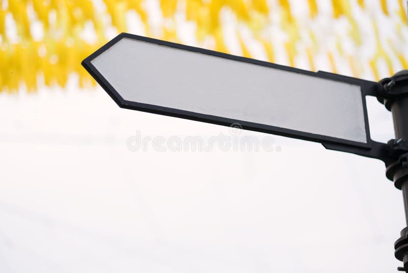 Empty arrow sign for text. stock photo. Image of blank - 98447202