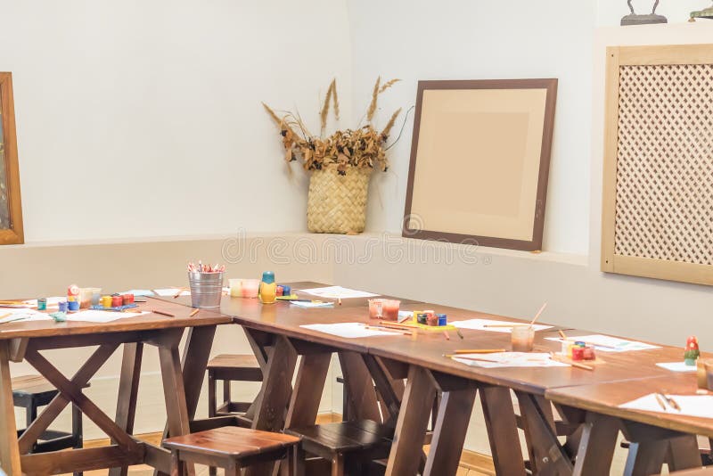 Arts class stock image. Image of qualification, blackboard - 13052201