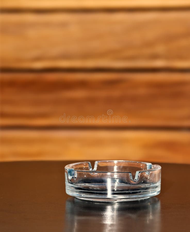 Empty ashtray on the table stock photo. Image of closeup - 35620672