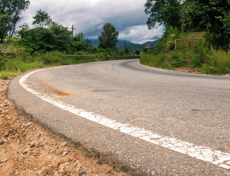 Empty Asphalt Road during a Journey Stock Image - Image of india ...