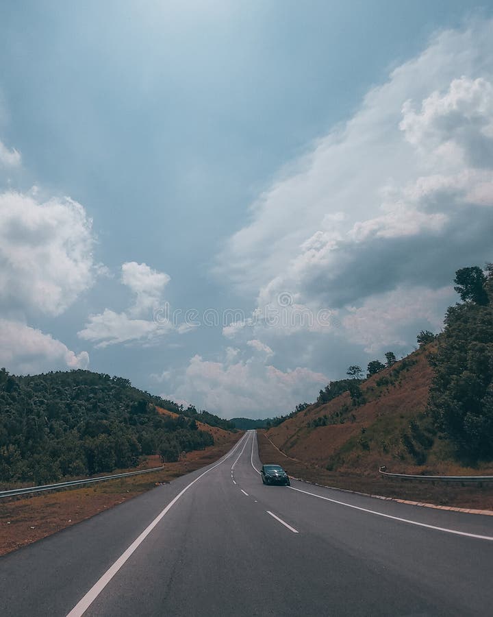 Empty Asphalt Road in Negeri Sembilan, Malaysia Stock Photo - Image of ...