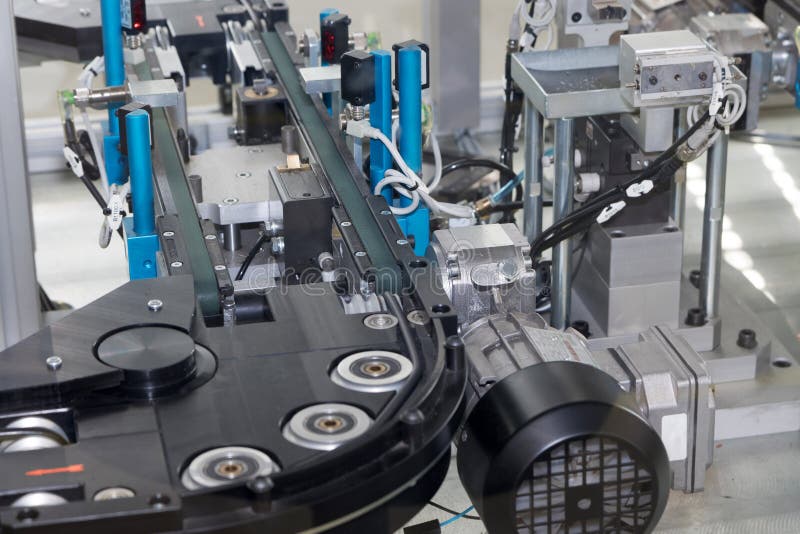 Empty Assembly Line Closeup Stock Photo - Image of floor, production ...