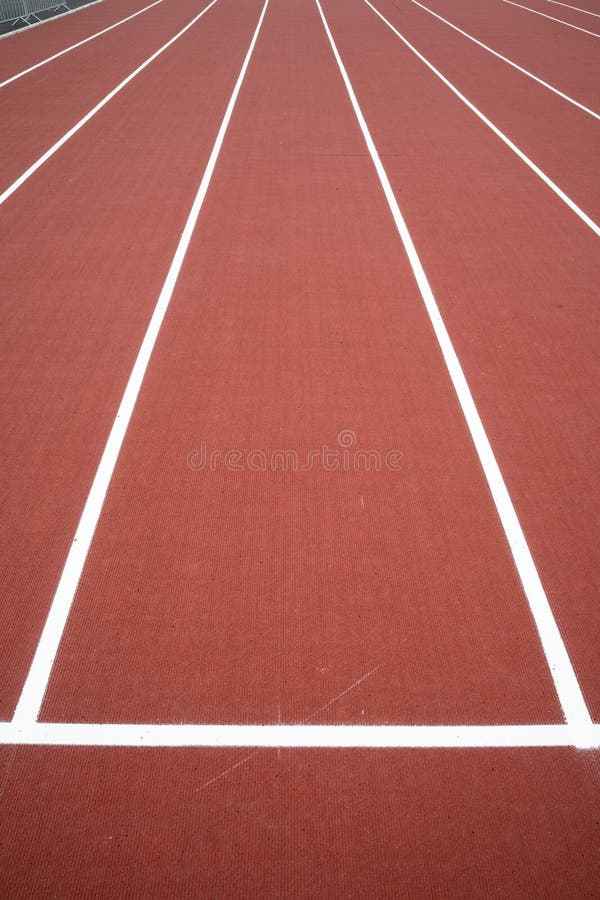 Empty Athletes Running Track Outdoors Stock Image - Image of sprint ...