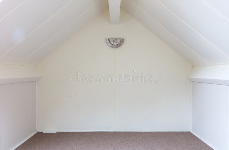 Empty attic room interior stock photo. Image of indoor - 104543480