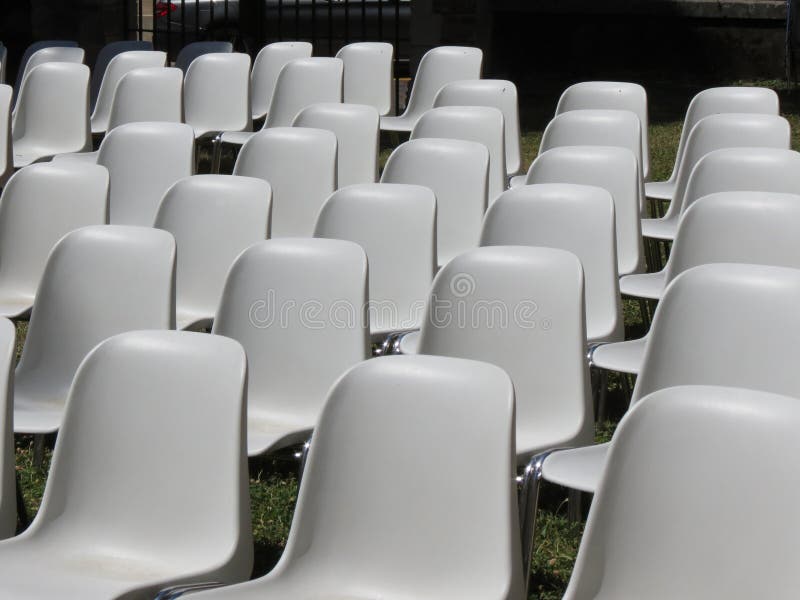 Empty audience seats stock photo. Image of perspective - 272356580