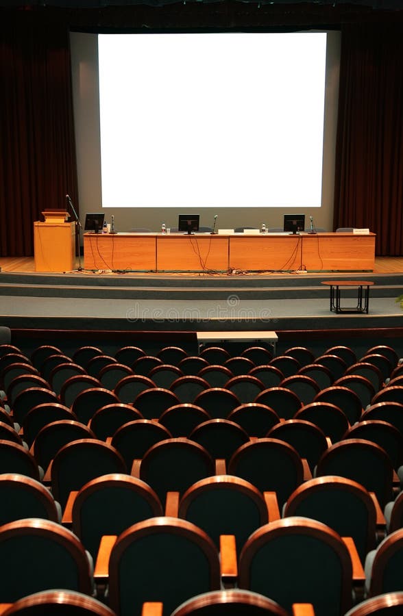 Empty auditorium stock photo. Image of empty, light, education - 4865662