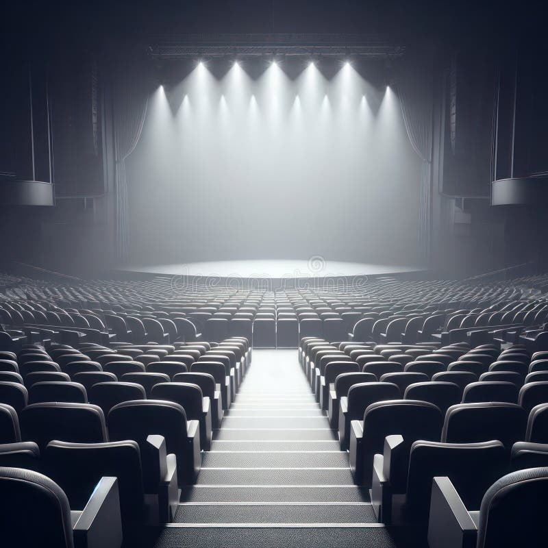 An Empty Auditorium of the Theater. Stock Image - Image of auditorium ...