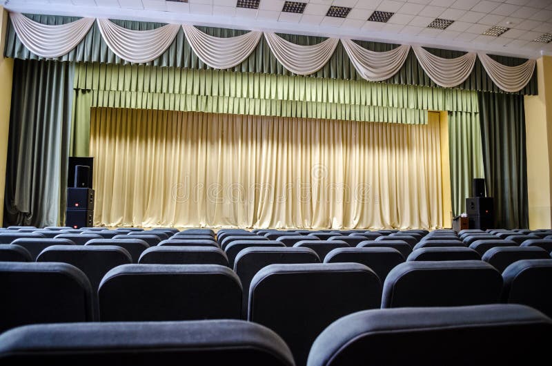 Empty auditorium hall stock photo. Image of blank, culture - 69391366