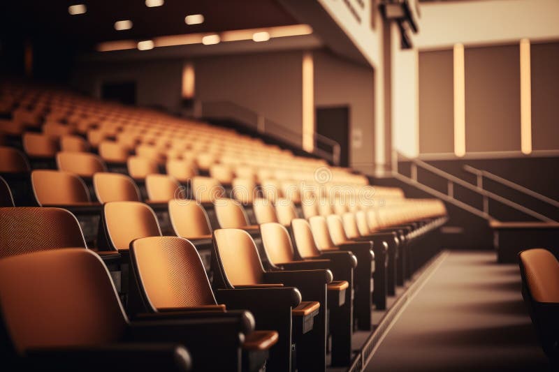 An Empty Auditorium with Rows of Seats. Generative AI Stock ... An Empty Auditorium with Rows of Seats. Generative AI Stock ...