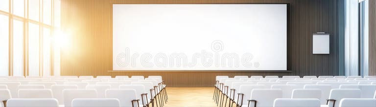 An Empty Training Workshop Hall Awaits Participants, Providing Copy ...