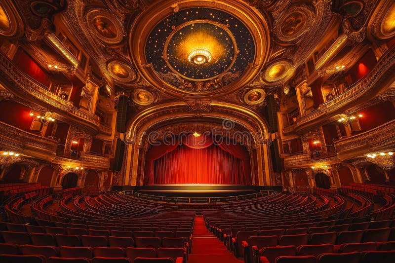 Empty Auditorium before the Show in the Great Theatre Stock Image ...
