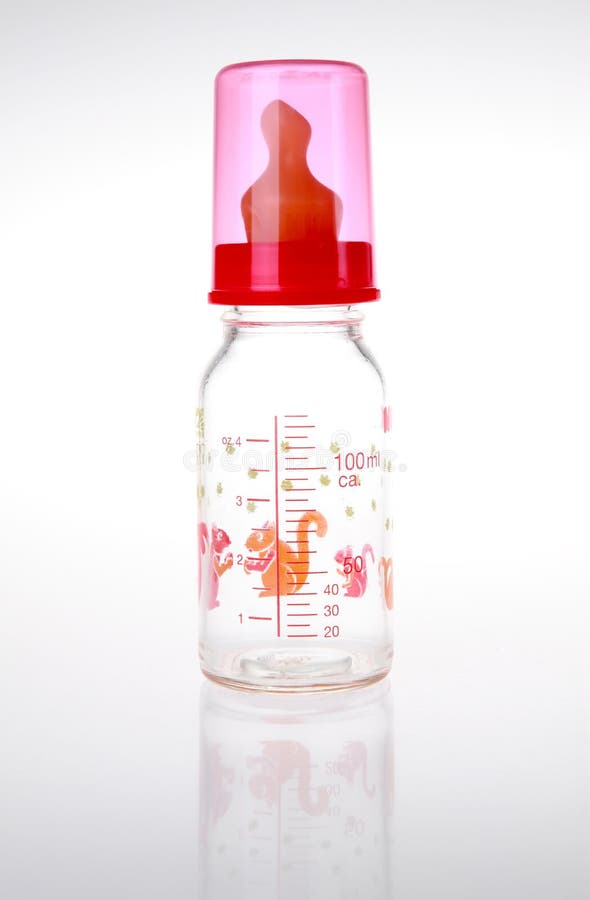 Empty baby bottle stock photo. Image of full, reflection - 43775842