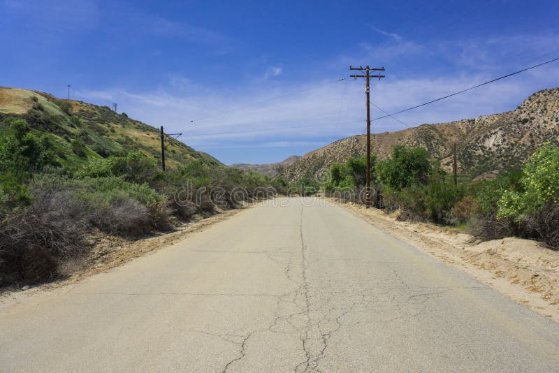 Empty Back Hills Road stock photo. Image of lonely, journey - 73022924