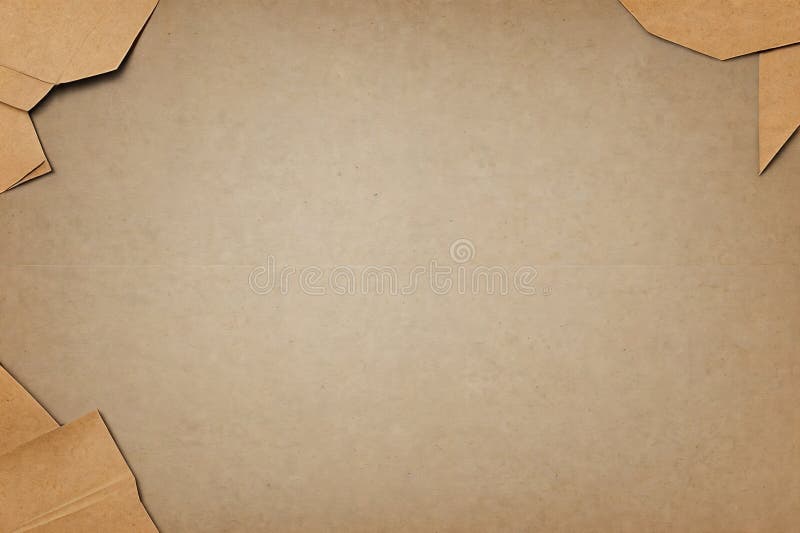 Empty Background with Craft Paper, Cardboard Texture Stock Illustration ...