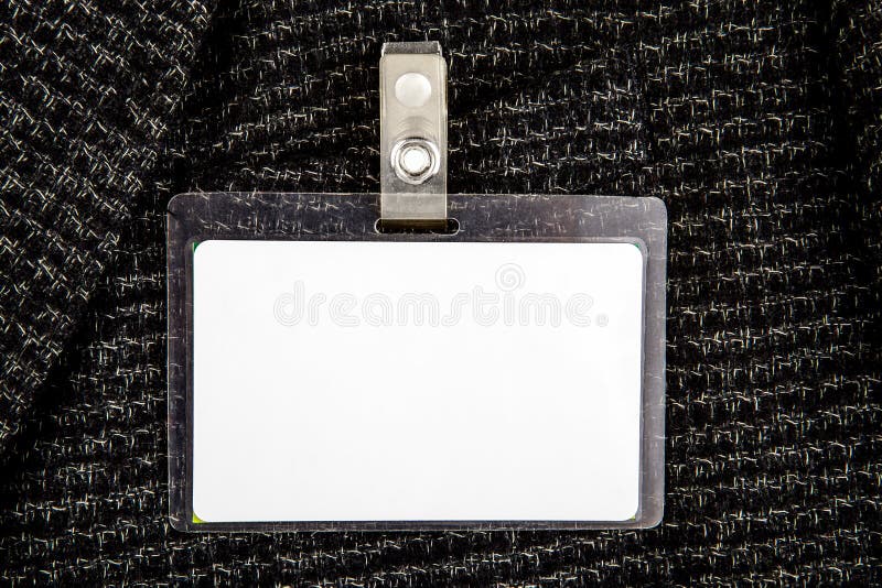 Empty Badge closeup stock photo. Image of identity, hanging - 146831984