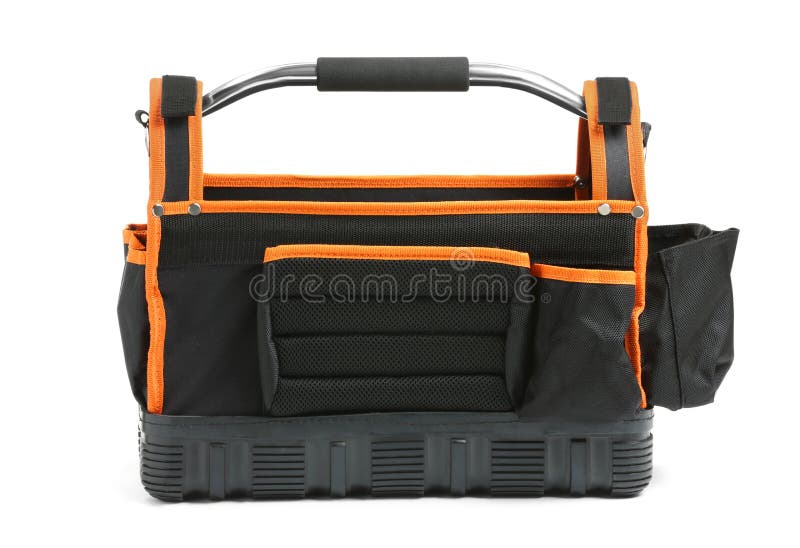 Empty Bag for Tools Isolated on White Stock Image - Image of instrument ...