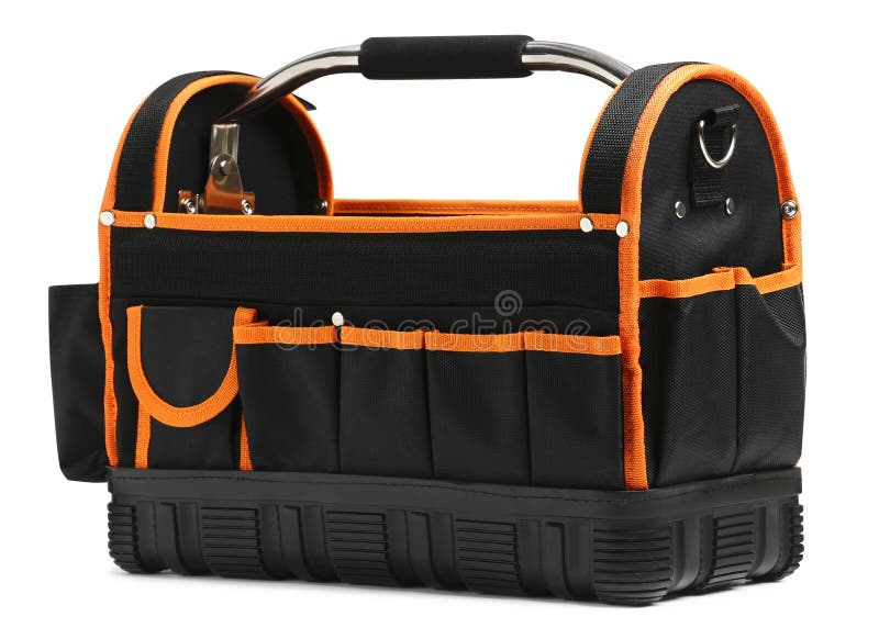 Empty Bag for Tools Isolated on White Stock Photo - Image of tool ...