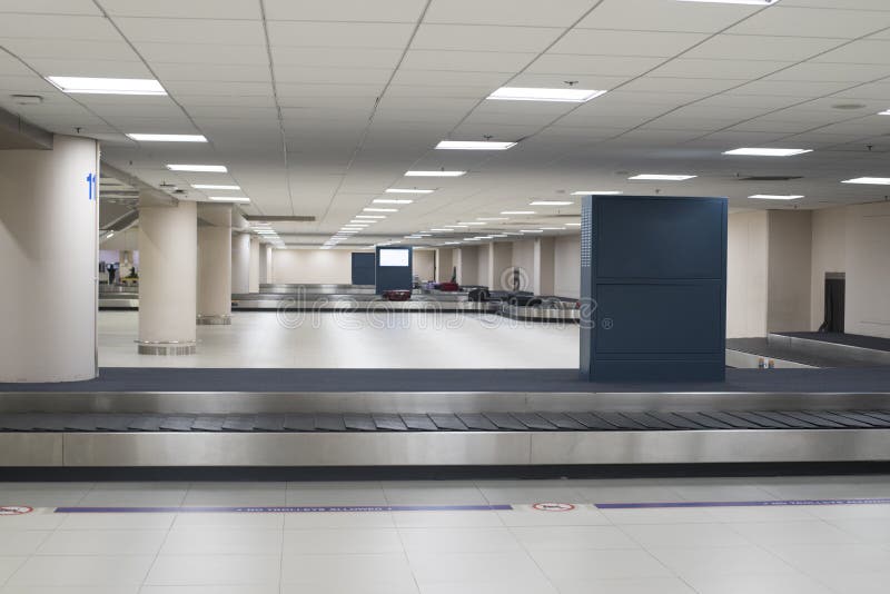 Empty Baggage Drop Off Counter Stock Image - Image of check, counter ...