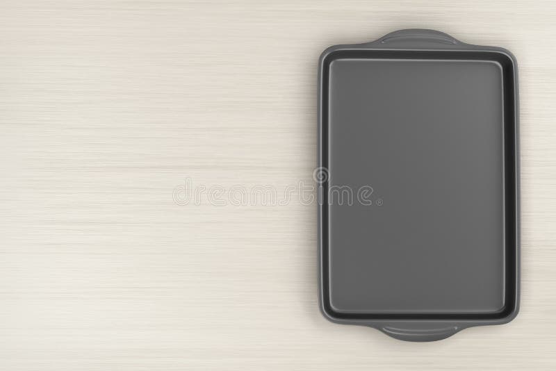 Empty baking pan stock illustration. Illustration of black - 215875446