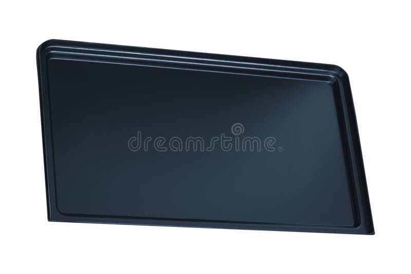 Empty Baking Tray Isolated on White Stock Photo - Image of empty, sheet ...