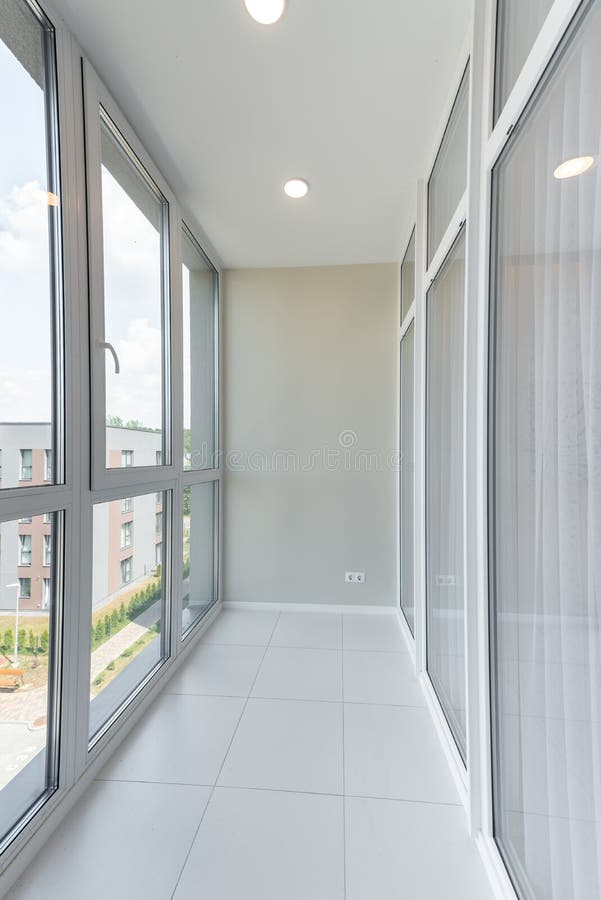 Empty Balcony with Amazing View To the Sea in Bonifacio, Corsica Stock ...