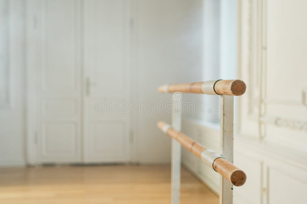 Empty Ballet Dance Studio with Barre. Professional Ballet Barre for ...