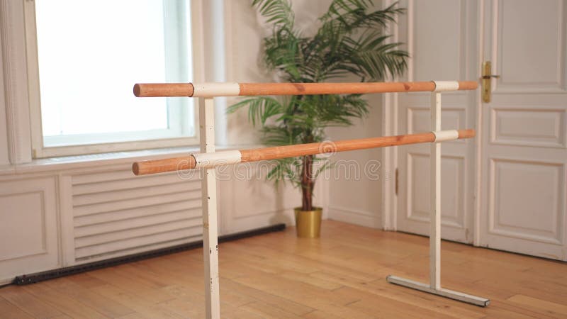 Empty Ballet Dance Studio with Barre. Professional Ballet Barre for ...