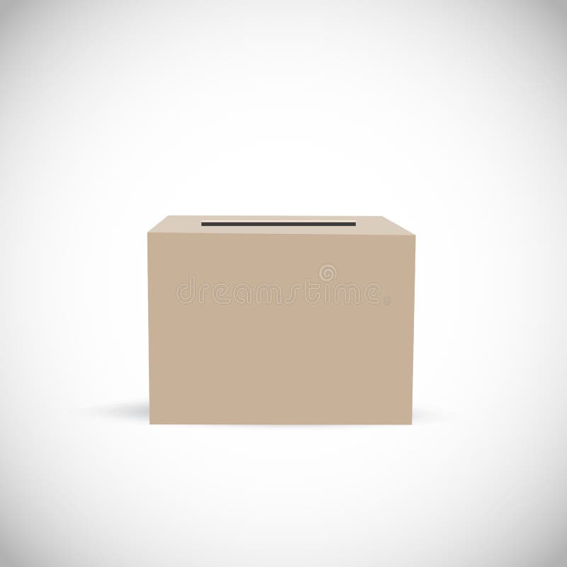Empty Ballot Box stock vector. Illustration of decide - 58277864