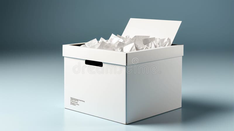 Empty Ballot Box with Ballot in Hole on White Stock Photo - Image of ...