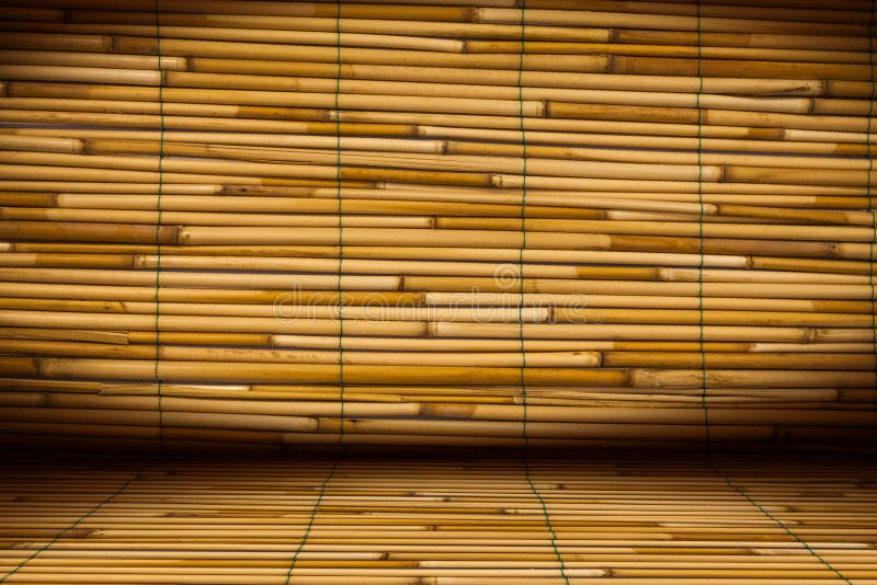 Empty bamboo room template stock image. Image of light - 60747767