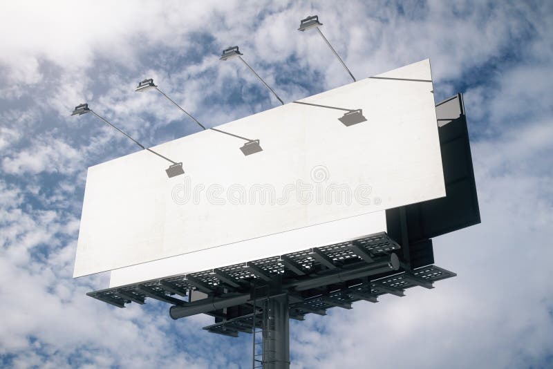 Empty banner, ad concept stock illustration. Illustration of media ...