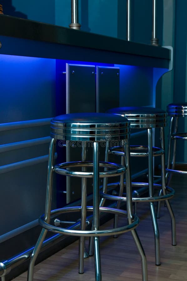 Empty bar stock image. Image of modern, illuminated, evening - 4821845