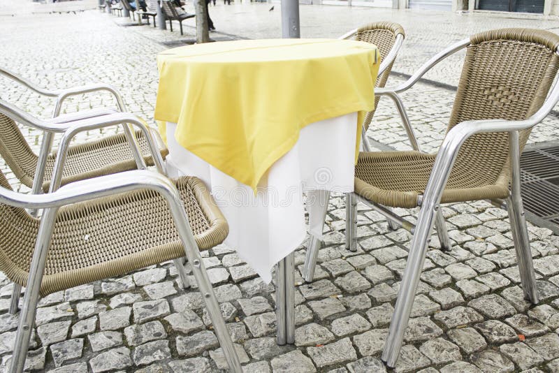 Empty bar table stock image. Image of cityscape, seat - 43212679