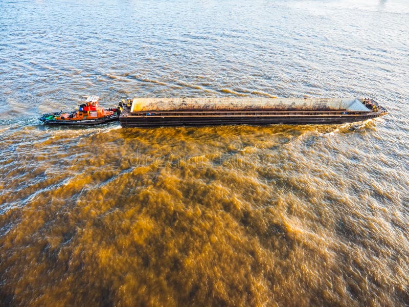 Empty barge in Hamburg hdr editorial photo. Image of deutschland - 96546656