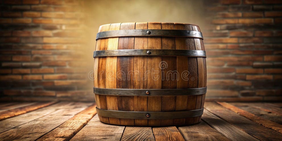 Empty Barrel Shape Background with Open Space for Design Stock ...