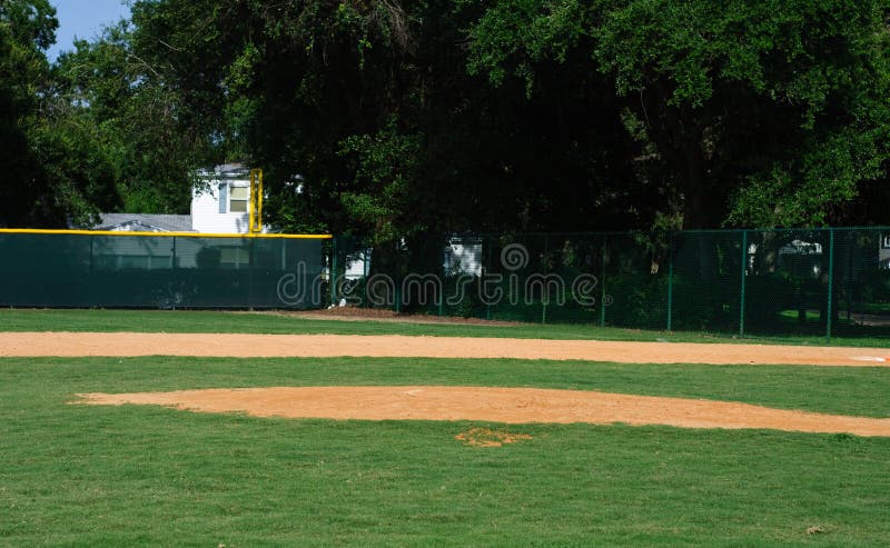 Empty Baseball Field stock image. Image of athlete, grass - 10064875