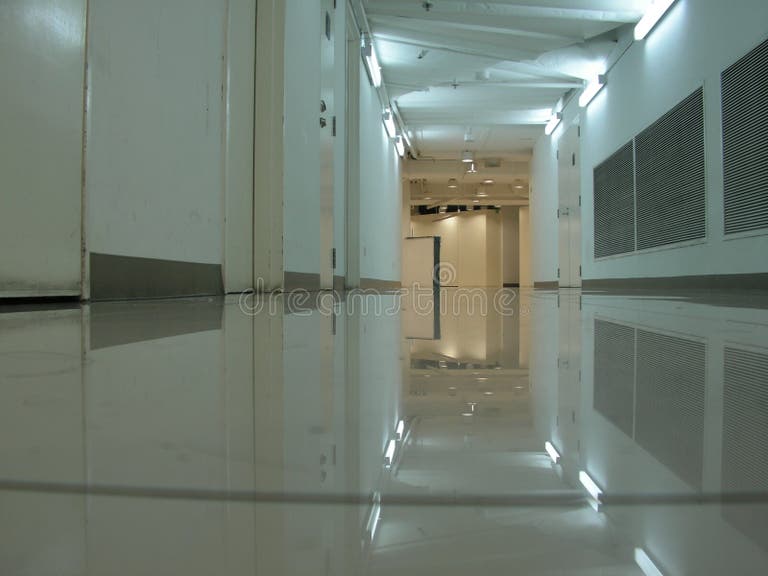 Empty basement corridor stock photo. Image of spooky, floor - 848380