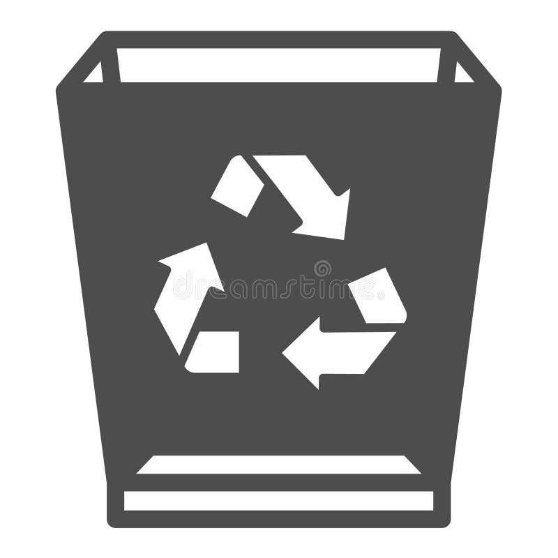 Empty Basket Solid Icon, Windows Pack Concept. Vector Graphics Stock ...
