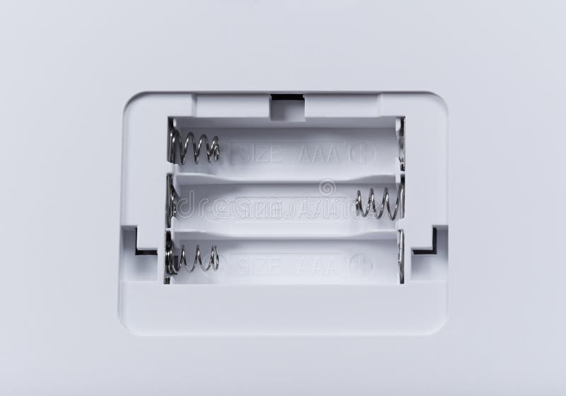 Empty Battery Compartment in an Electronic Device. Stock Image - Image ...